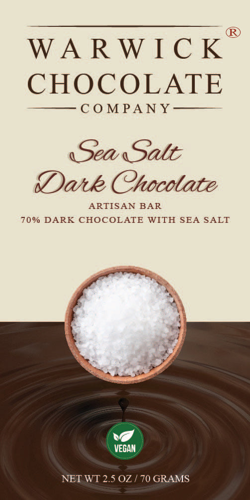 Sea Salt Dark Chocolate Bar – Warwick Chocolate Company